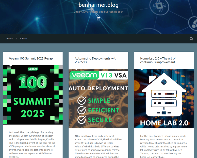 Veeam Vanguard Program – The Story So Far… – benharmer.blog